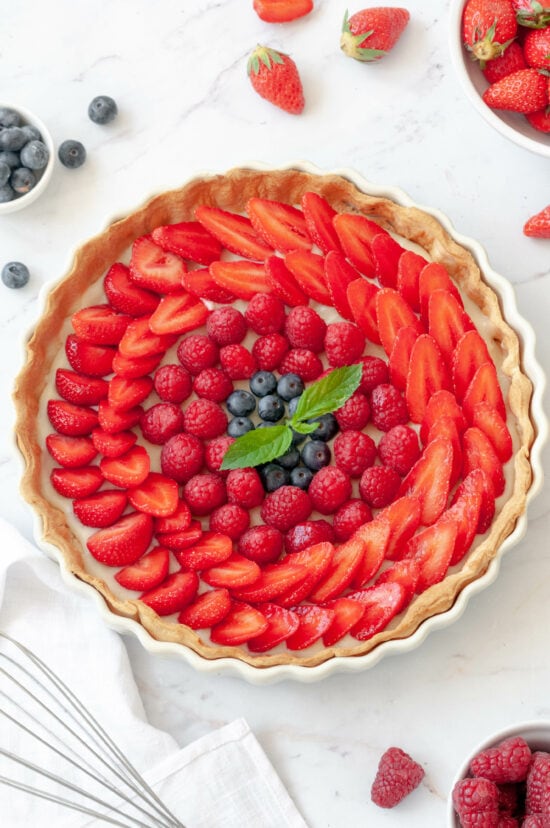 Tarte aux fruits rouges et fleur d'oranger facile - Marie Food Tips