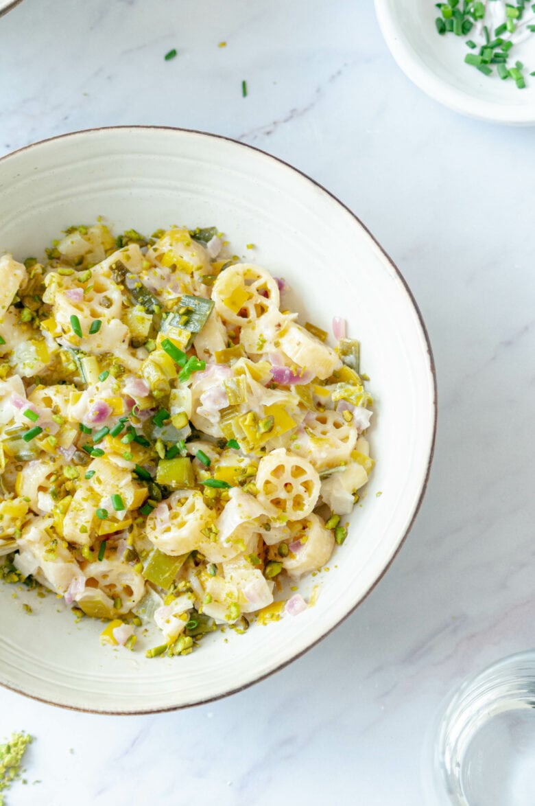 Creamy leek pasta - Marie Food Tips