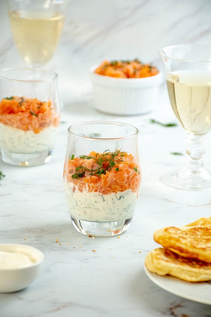 Verrine au saumon fumé - Marie Food Tips