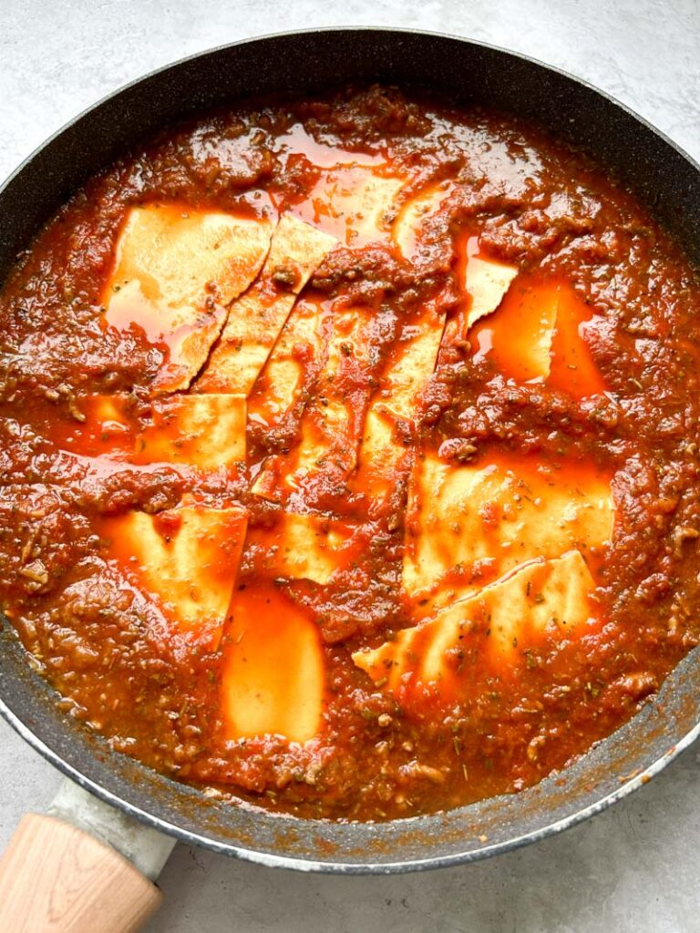 Super easy one pot deconstructed lasagna (lazy lasagna) - Marie Food Tips