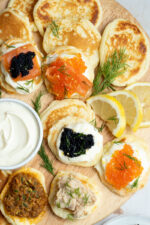 Homemade easy blini (mini pancakes) - Marie Food Tips