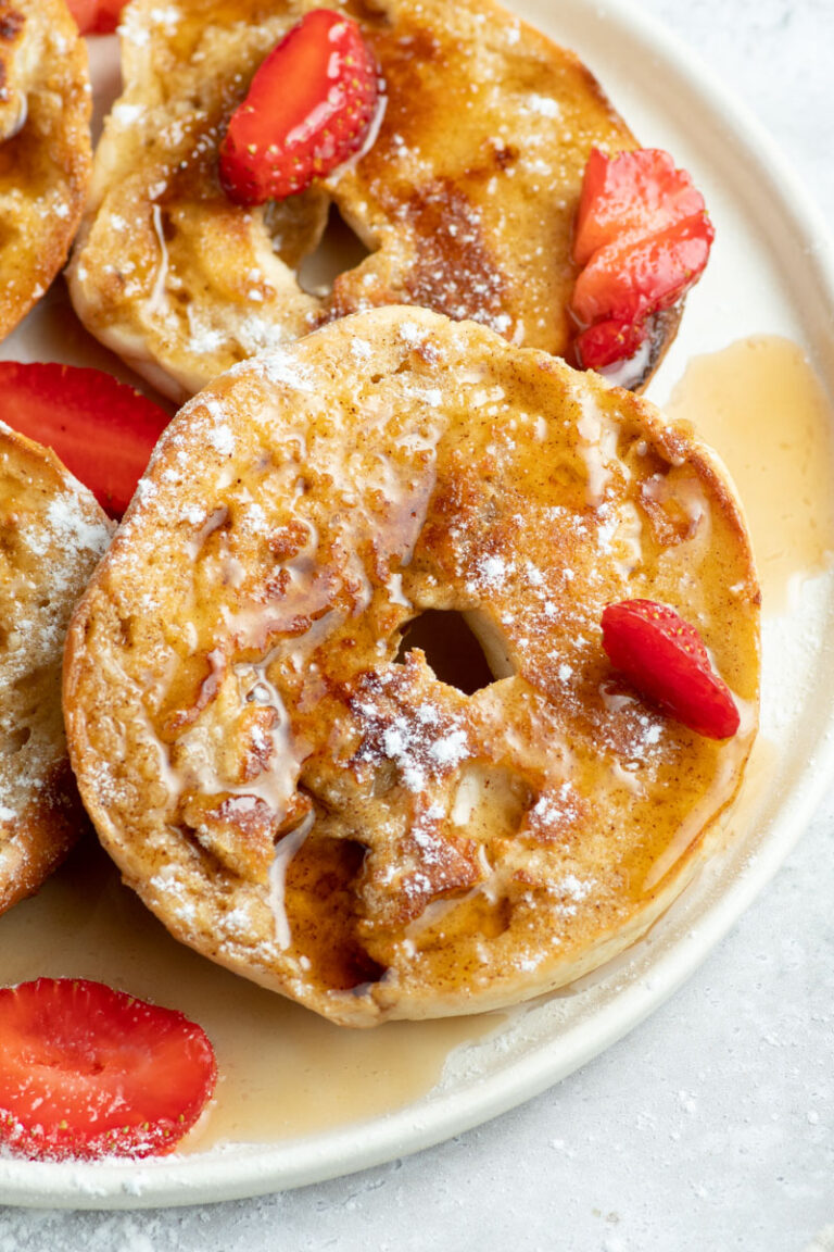 Quick and easy French toast bagel recipe - Marie Food Tips