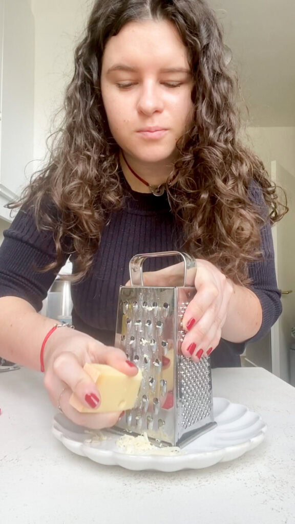 Carbonara-style eggs cocotte (French baked eggs) - Marie Food Tips